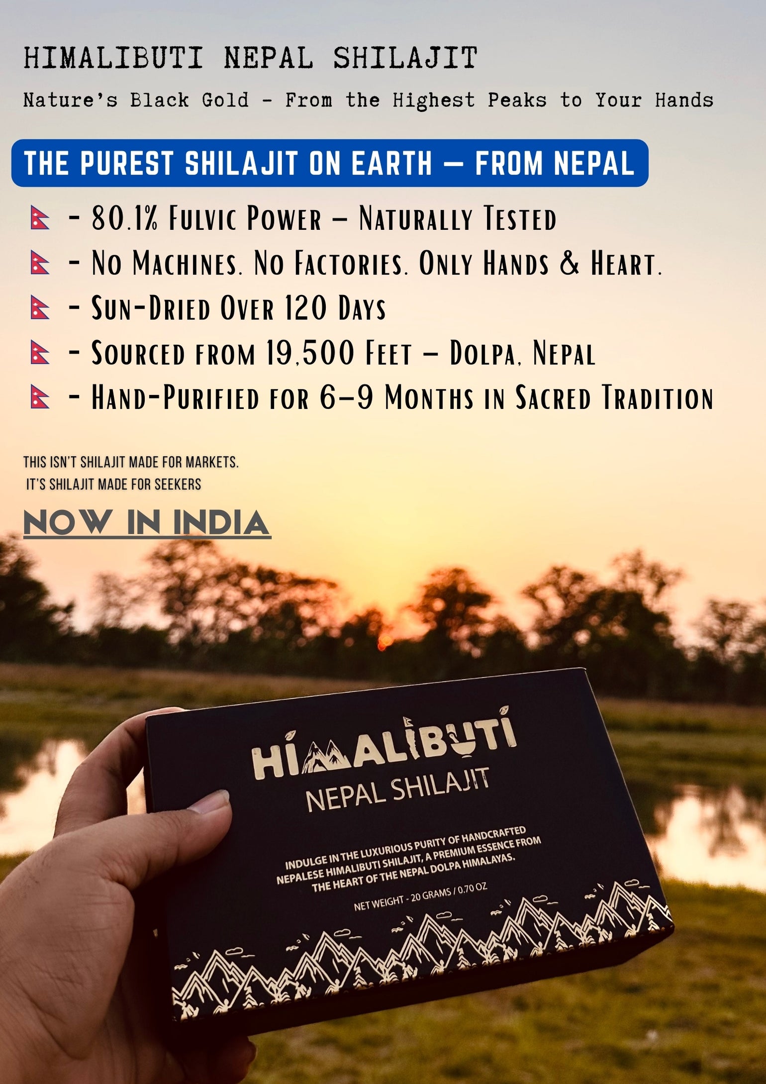 Pure Nepal's Dolpa Shilajit Sundried Shilajit Resin – HIMALIBUTI